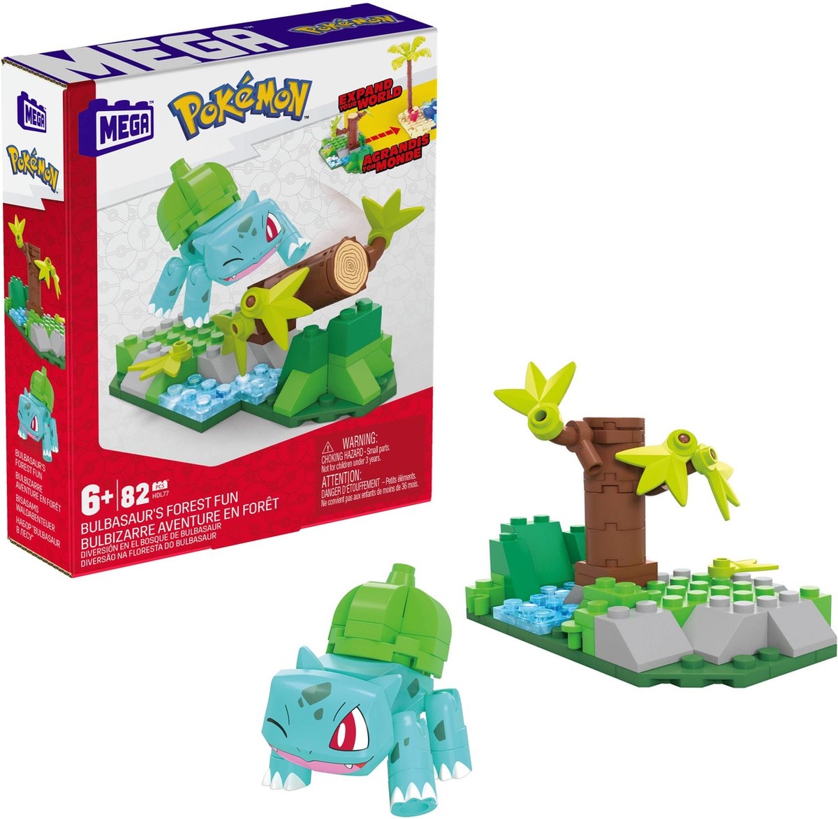 MEGA Construx Bulbasaur Pokémon – Bouwspeelgoed – 82 pcs