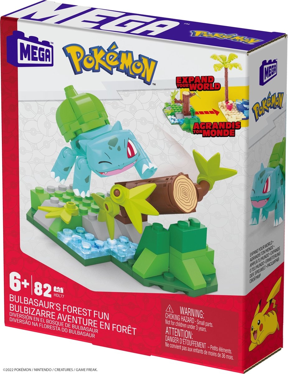 MEGA Construx Bulbasaur Pokémon – Bouwspeelgoed – 82 pcs
